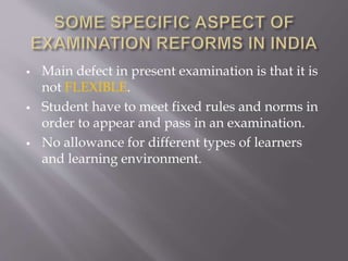 Examination reform | PPTX