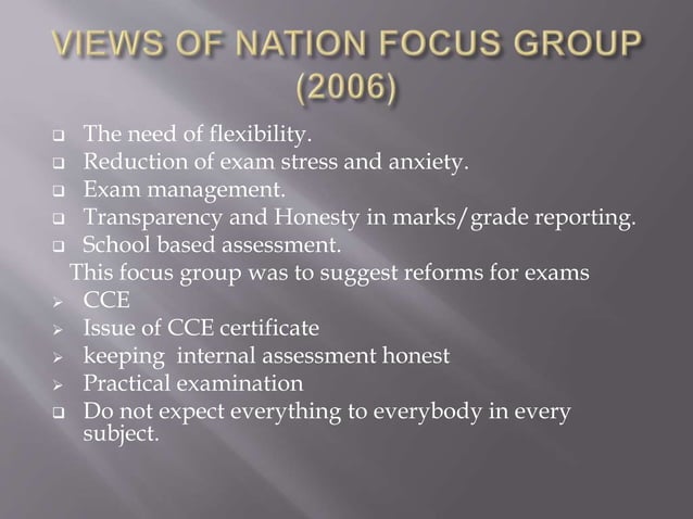Examination reform | PPTX