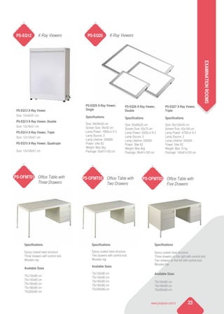 Projesan Examination rooms Catalog | PDF