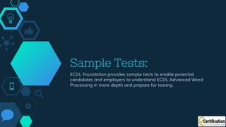 Examination Tips For ECDL ECDL-ADVANCED Exam | PPT
