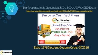 Examination Tips For ECDL ECDL-ADVANCED Exam | PPT