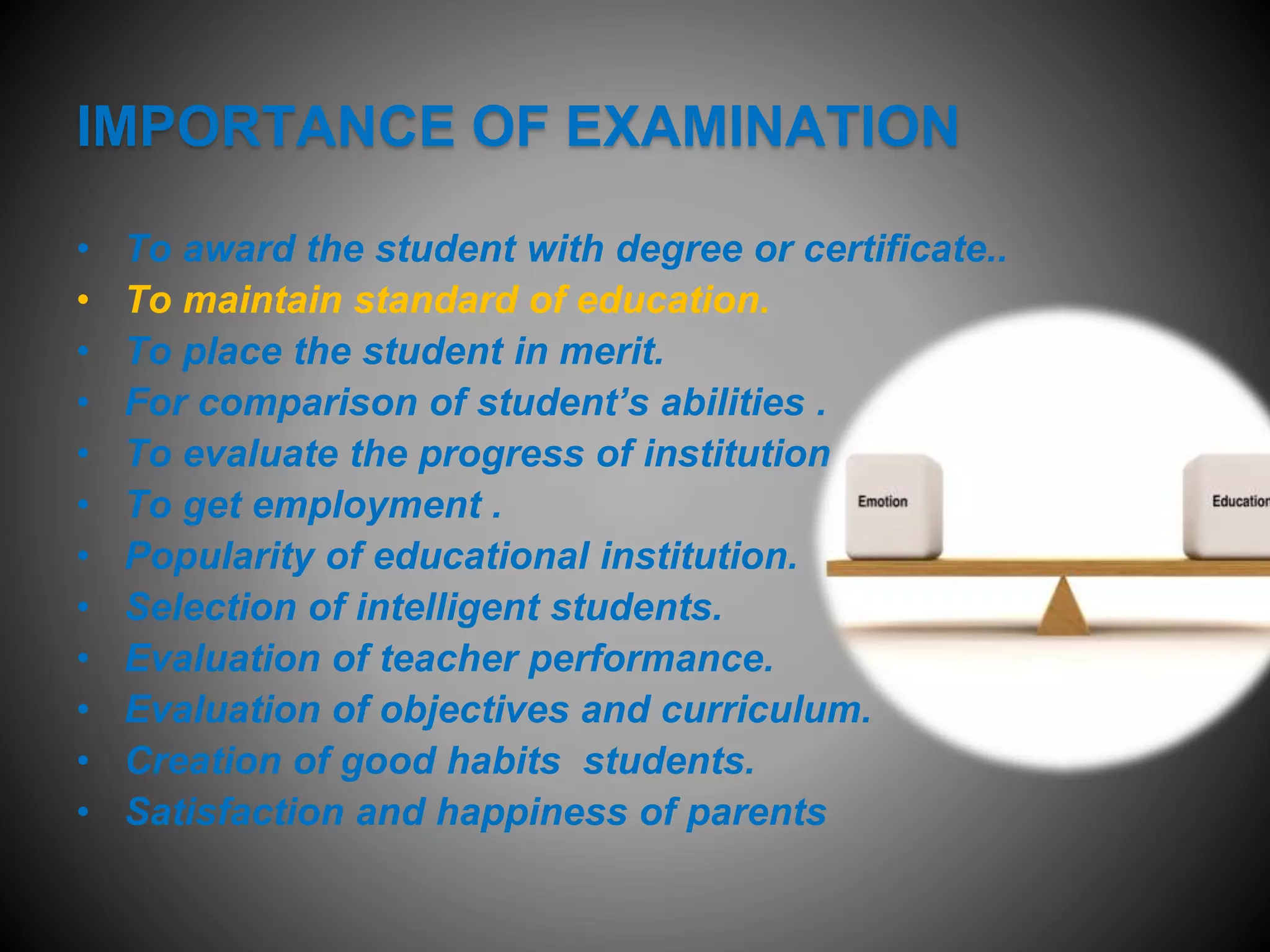 Examinaton system in pakistan | PPTX
