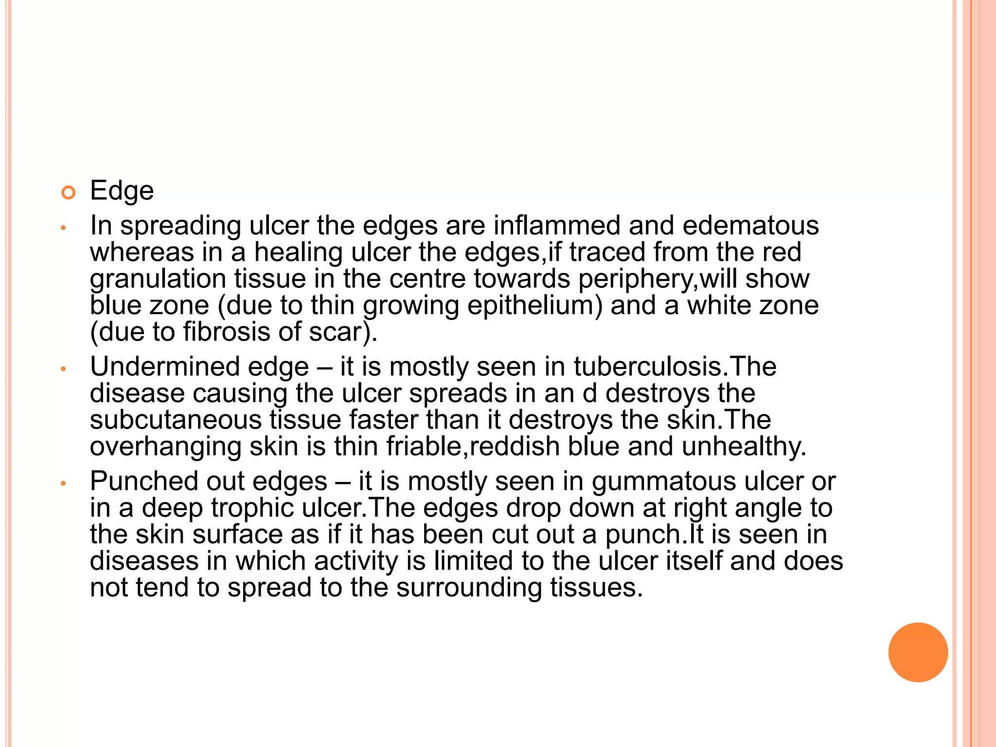 Examinatyion of ulcer | PPTX