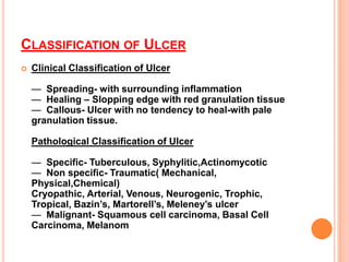 Examinatyion of ulcer | PPTX
