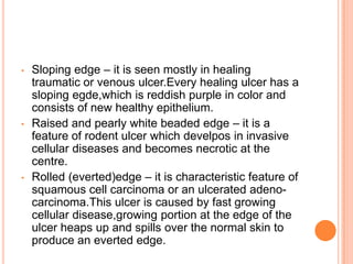 Examinatyion of ulcer | PPTX
