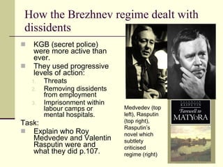 Examine different types of dissent within the ussr | PPT