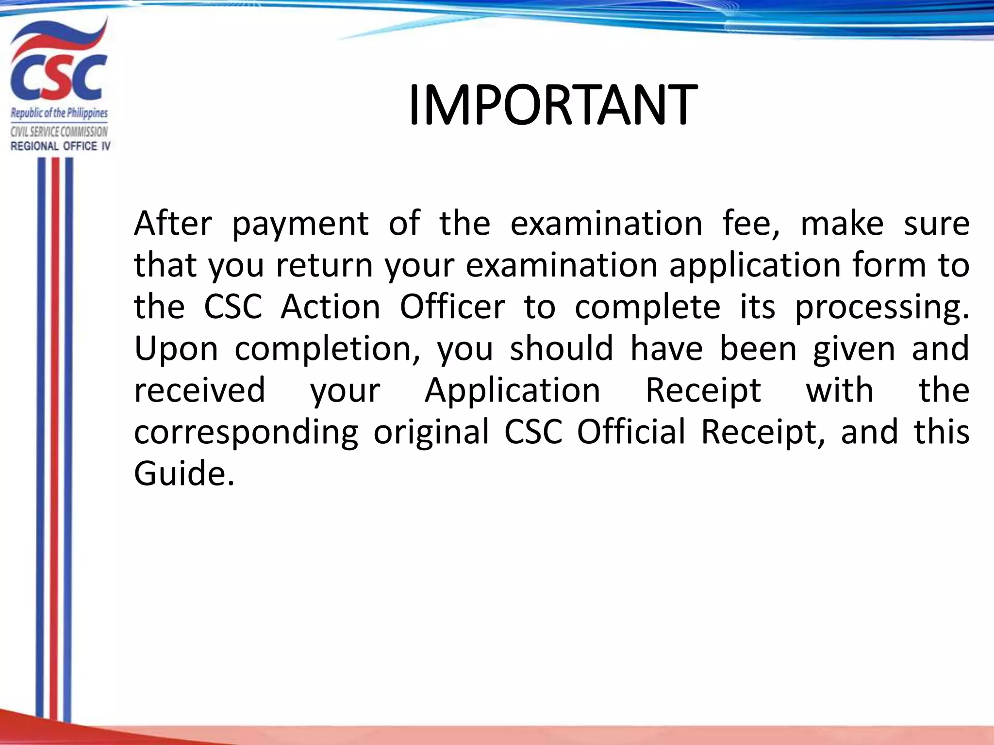 Examinee's Guide in Taking CSE-PPT (Ballpen-based) | PPTX