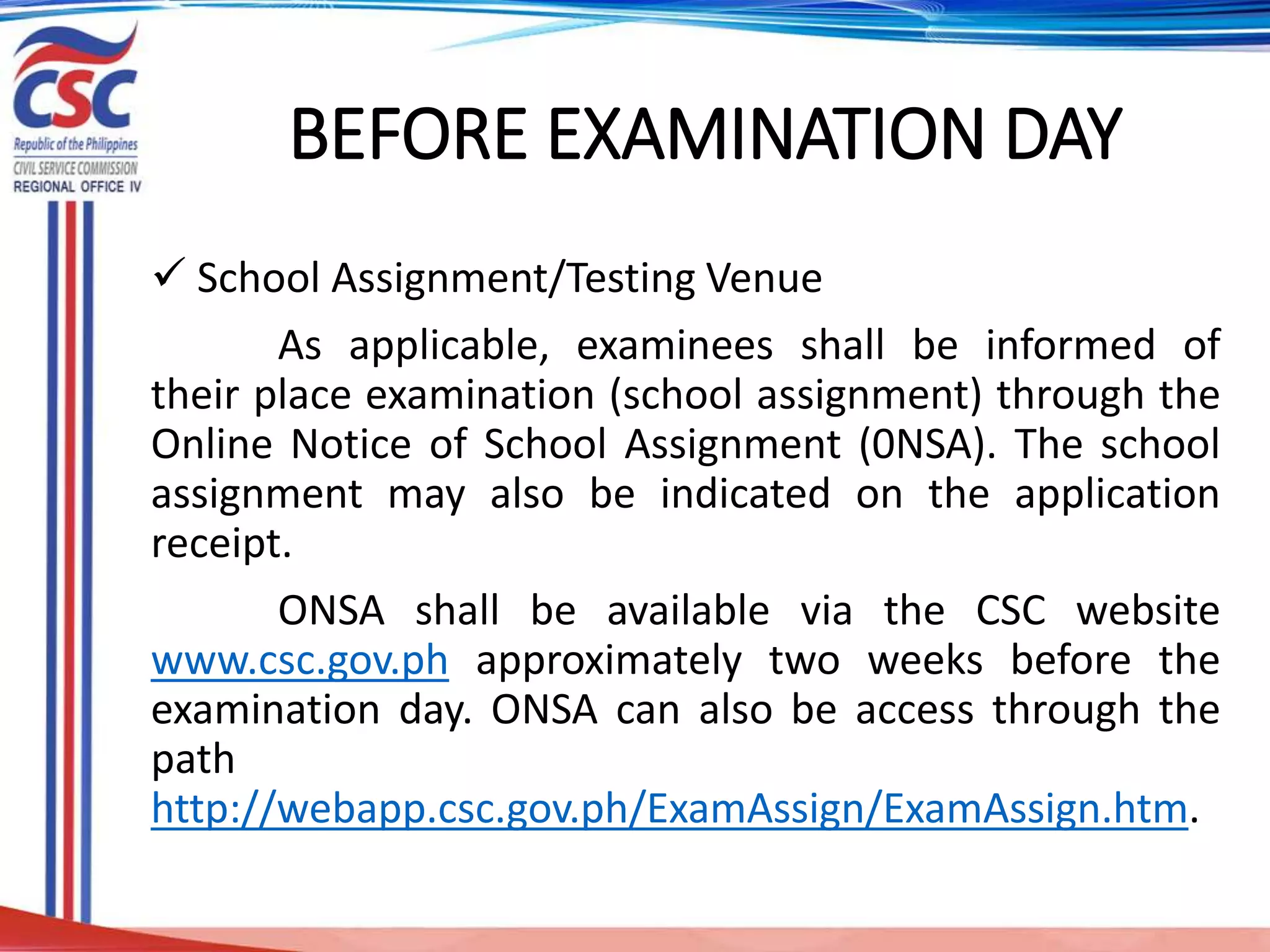 Examinee's Guide in Taking CSE-PPT (Ballpen-based) | PPTX