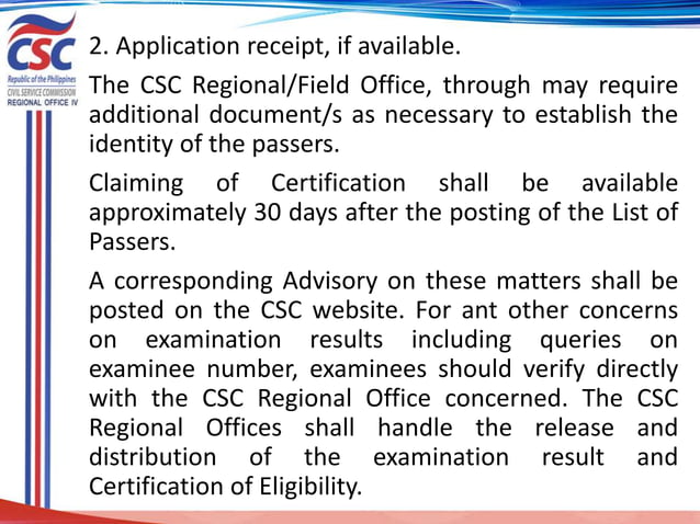 Examinee's Guide in Taking CSE-PPT (Ballpen-based) | PPTX