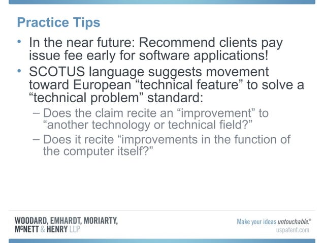 Patent Examination Examiner Guidelines on Alice | PPT