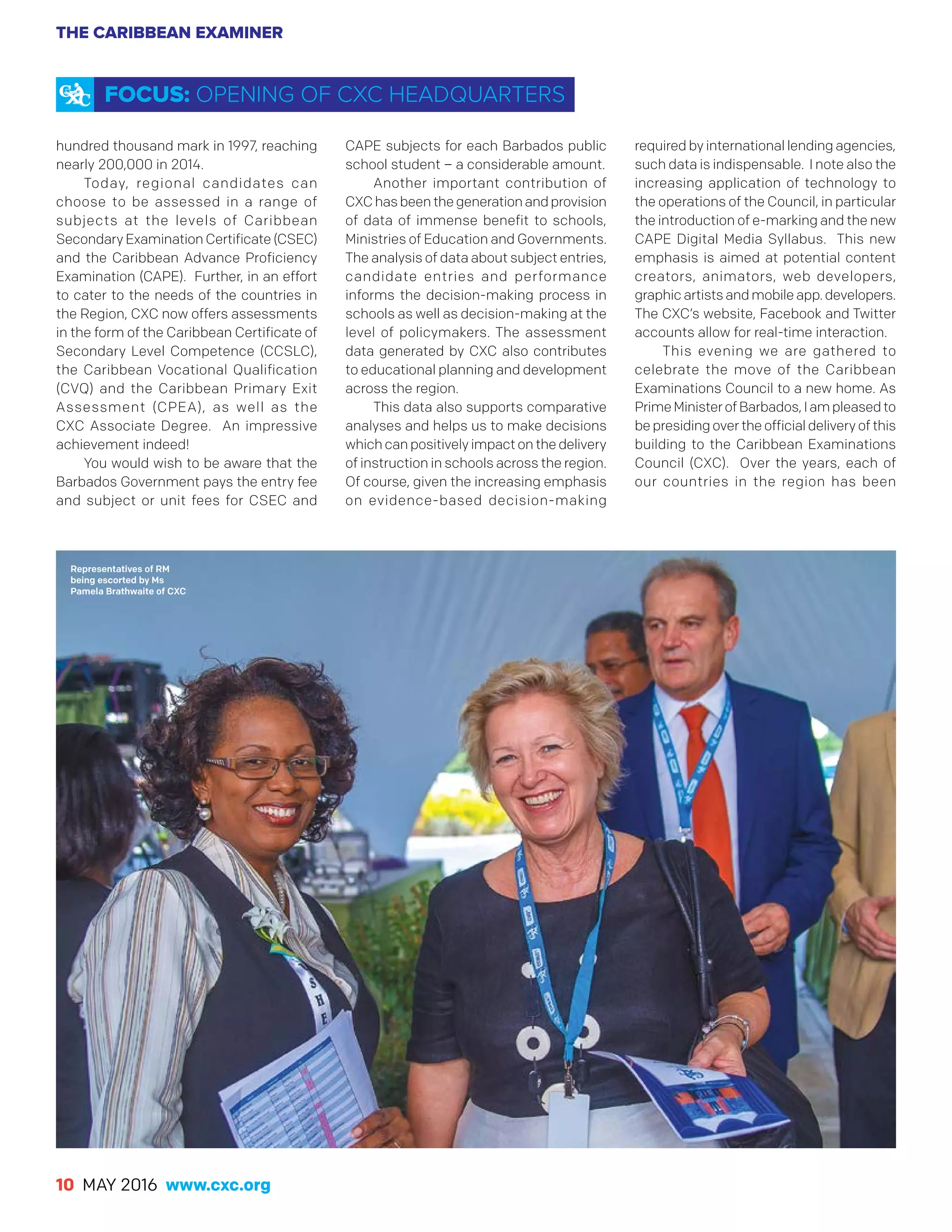 The Caribbean Examiner - New CXC Headquarters - Not Just A Building | PDF