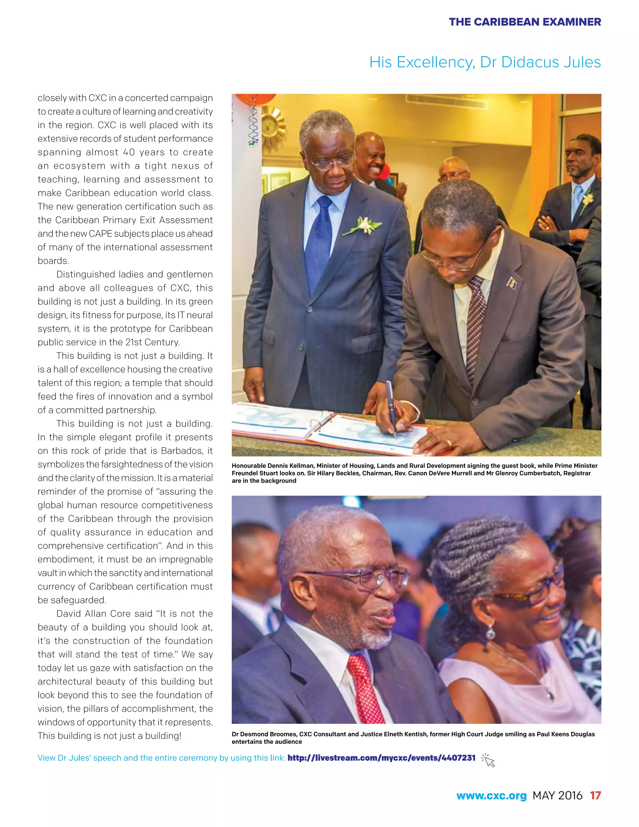 The Caribbean Examiner - New CXC Headquarters - Not Just A Building | PDF