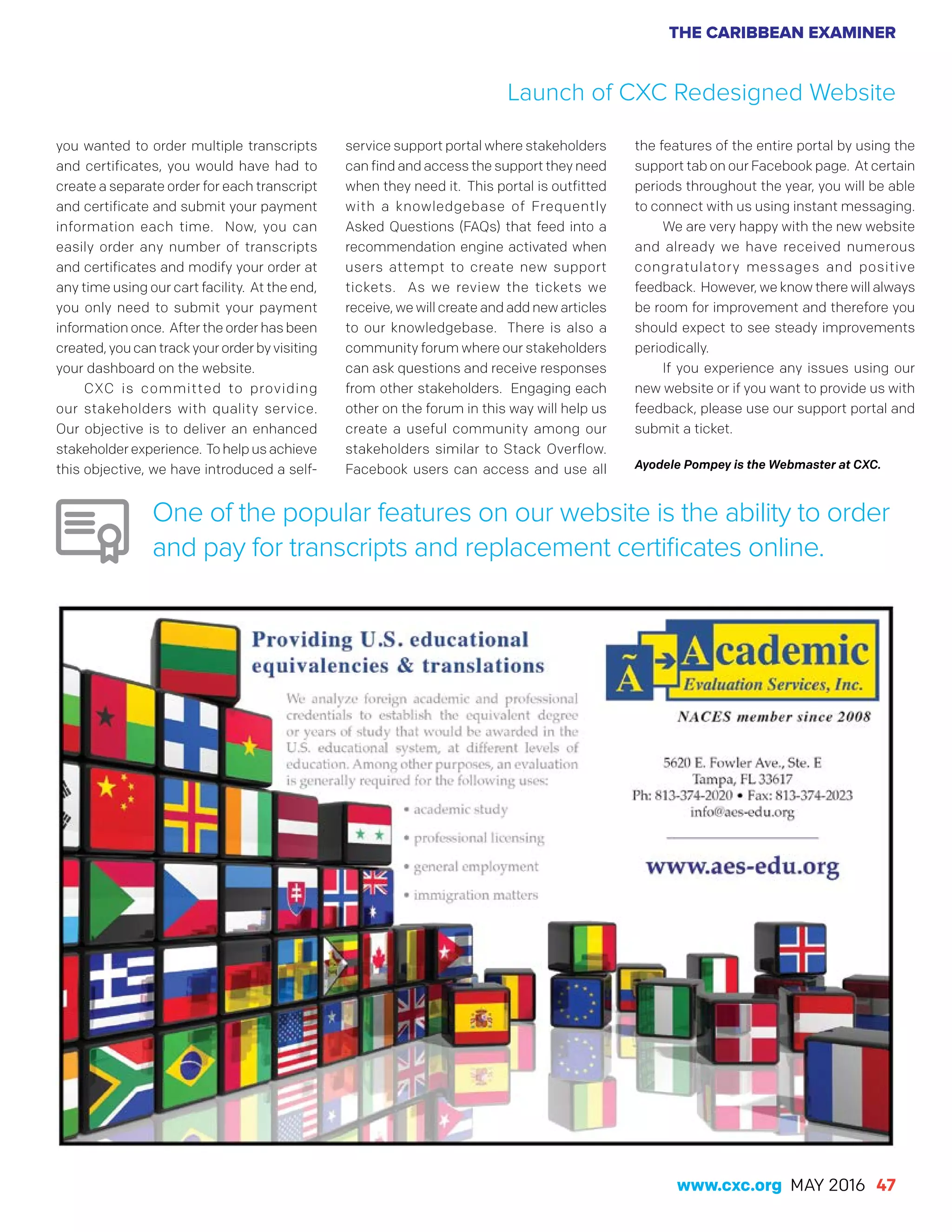 The Caribbean Examiner - New CXC Headquarters - Not Just A Building | PDF