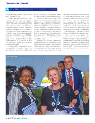 The Caribbean Examiner - New CXC Headquarters - Not Just A Building | PDF