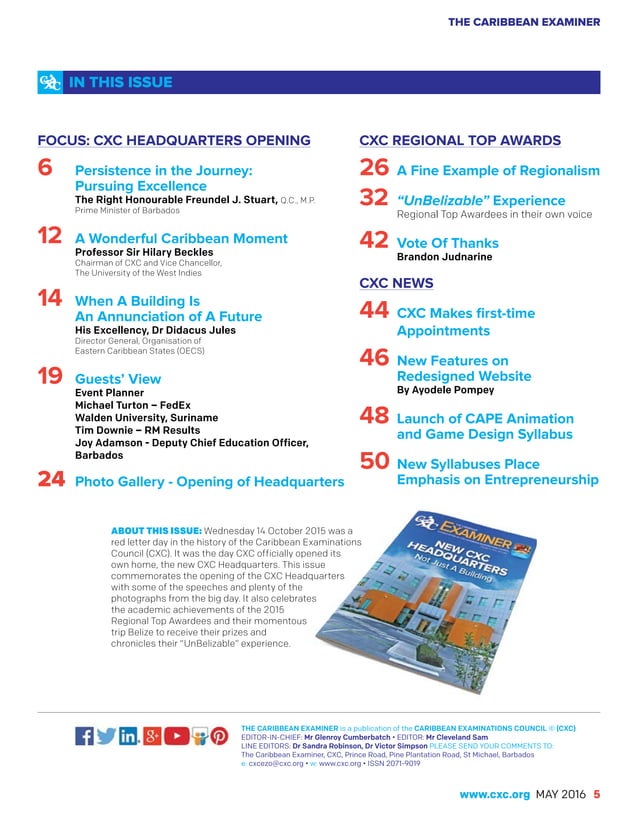 The Caribbean Examiner - New CXC Headquarters - Not Just A Building ...