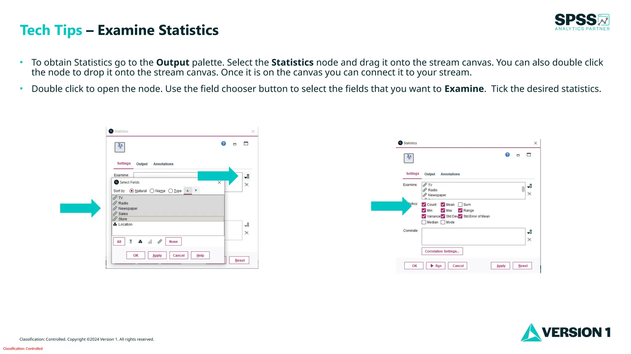 Examine Statistics In Ibm Spss Modeler Pptx