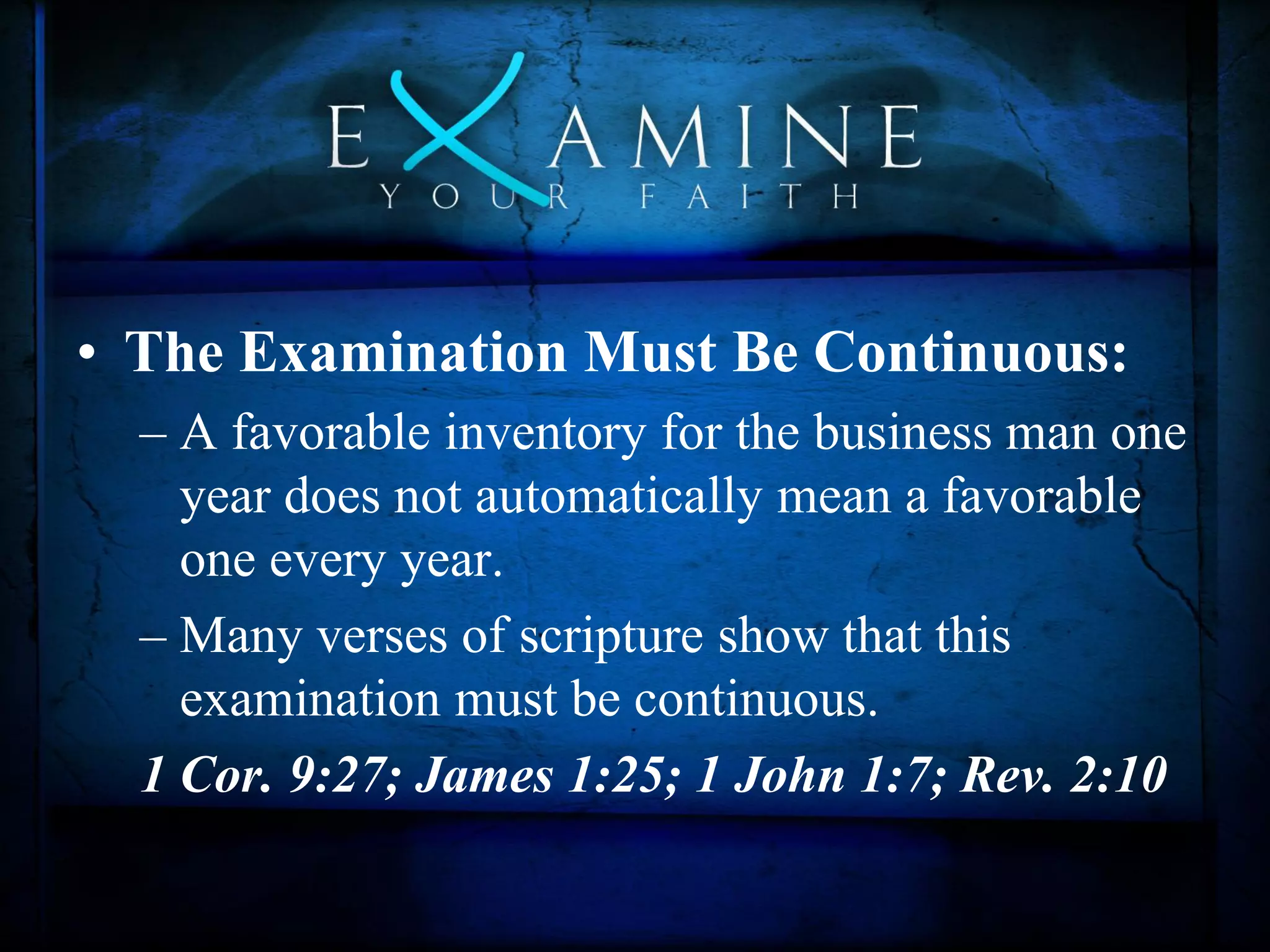 Examine Your Faith | PDF