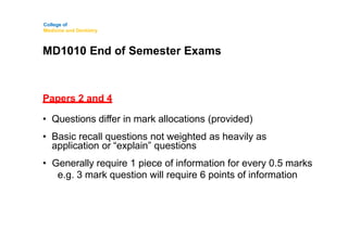 Exam information Med 1 presentation 2019(1).pptx