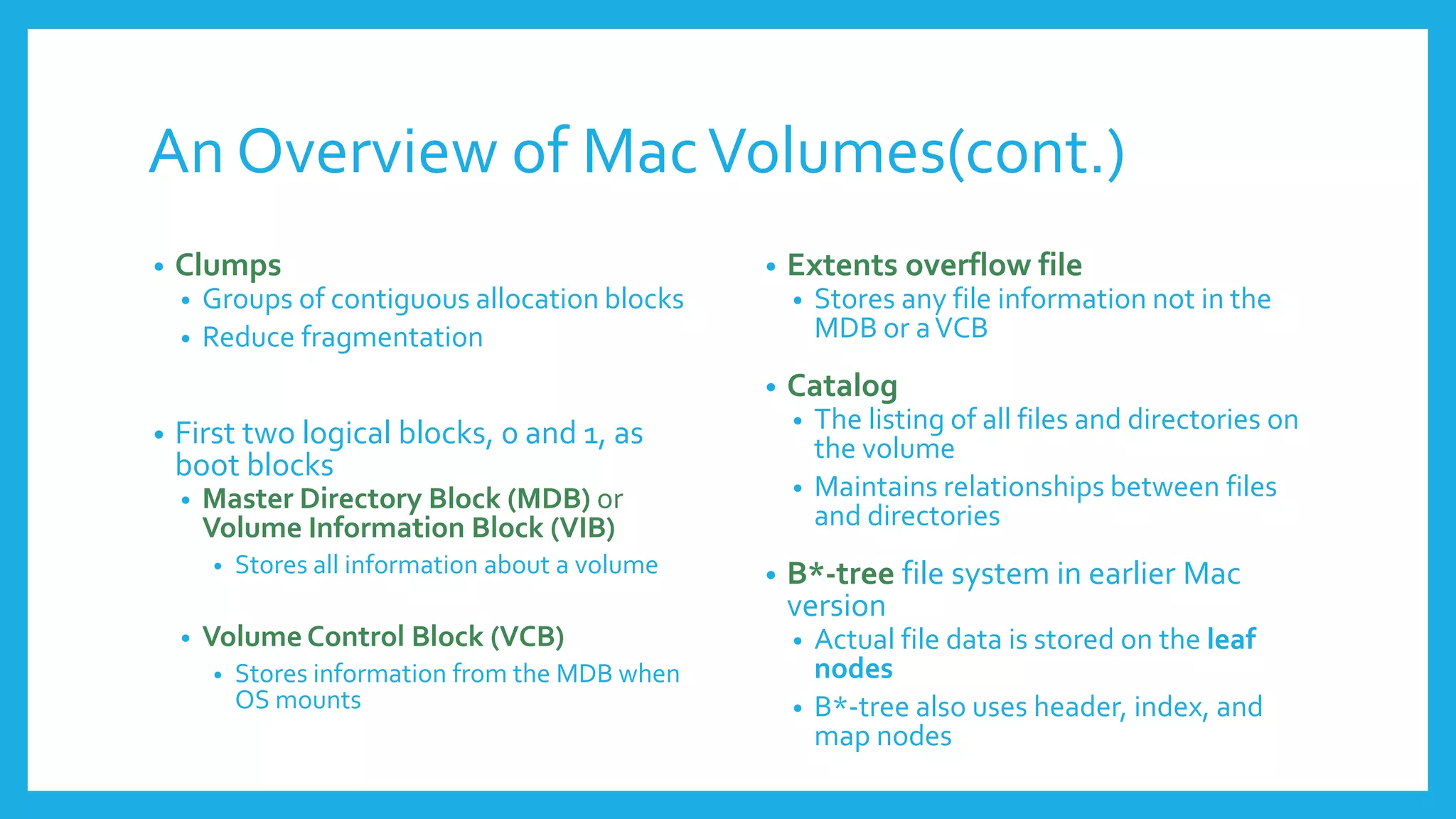 Examining Mac File Structures | PPTX