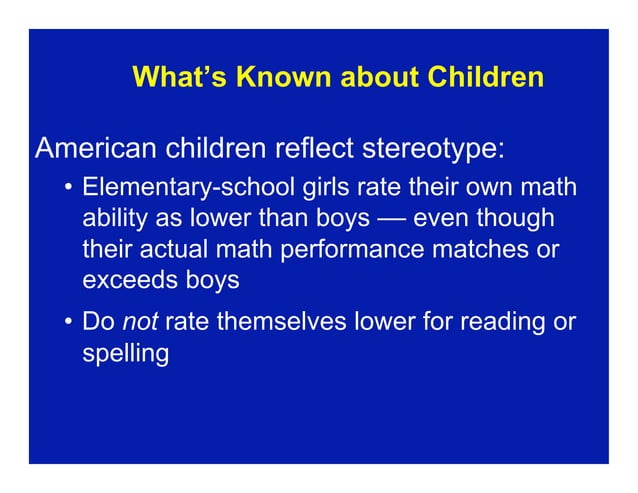 Examining Cultural Stereotypes, Child Development, and Stem Learning ...