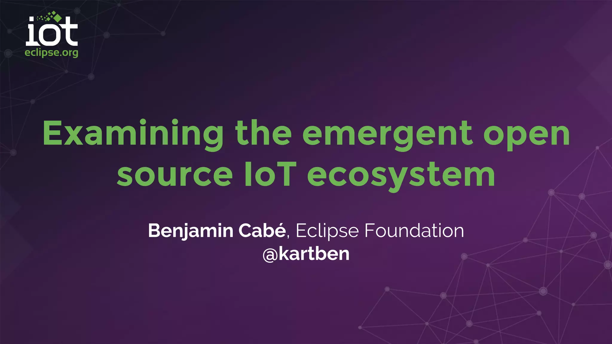 Examining The Emergent Open Source Iot Ecosystem Iot World Europe