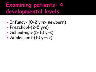 Examining The Pediatric Patient | PPTX