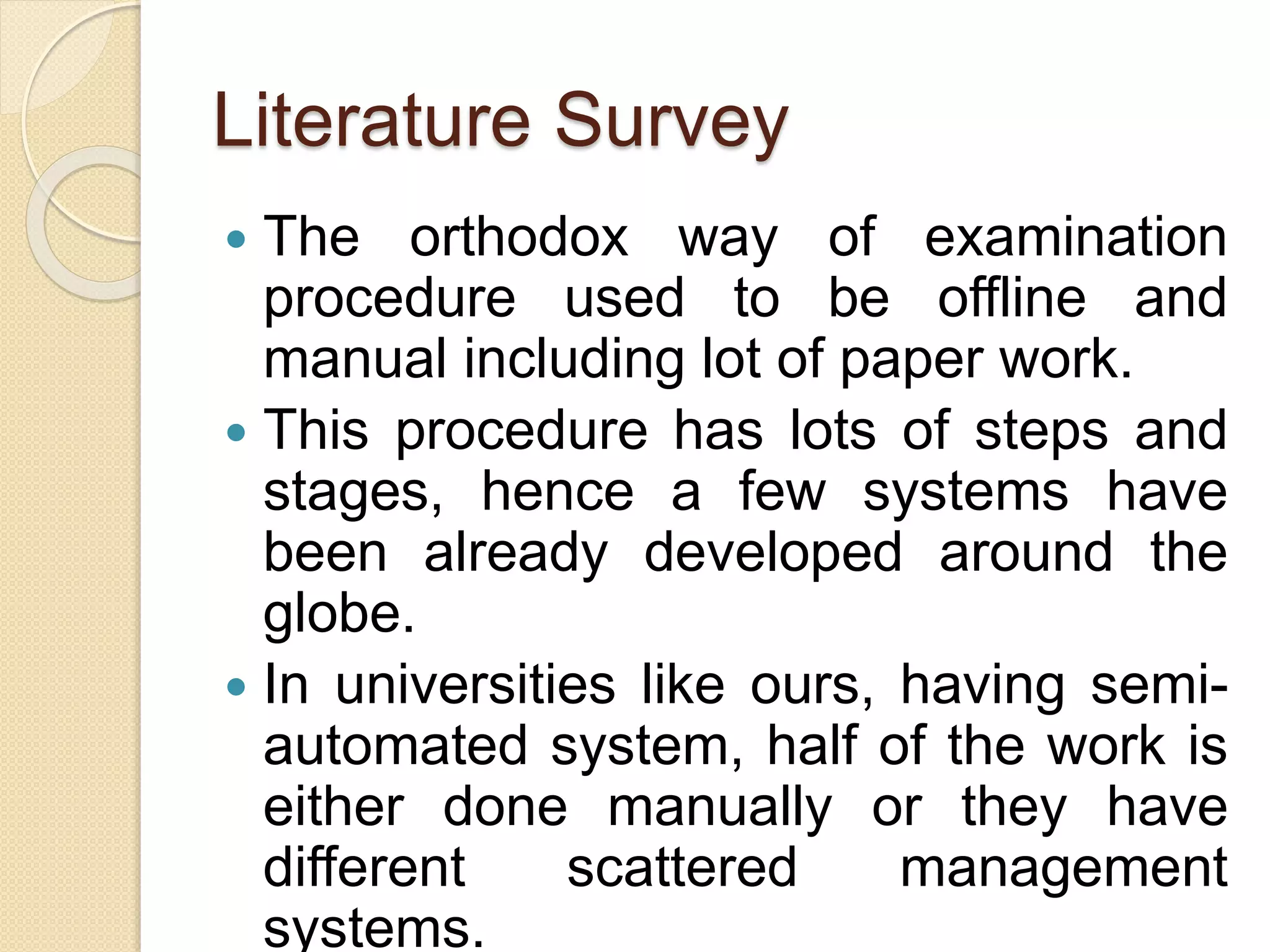 Exam management system | PPTX