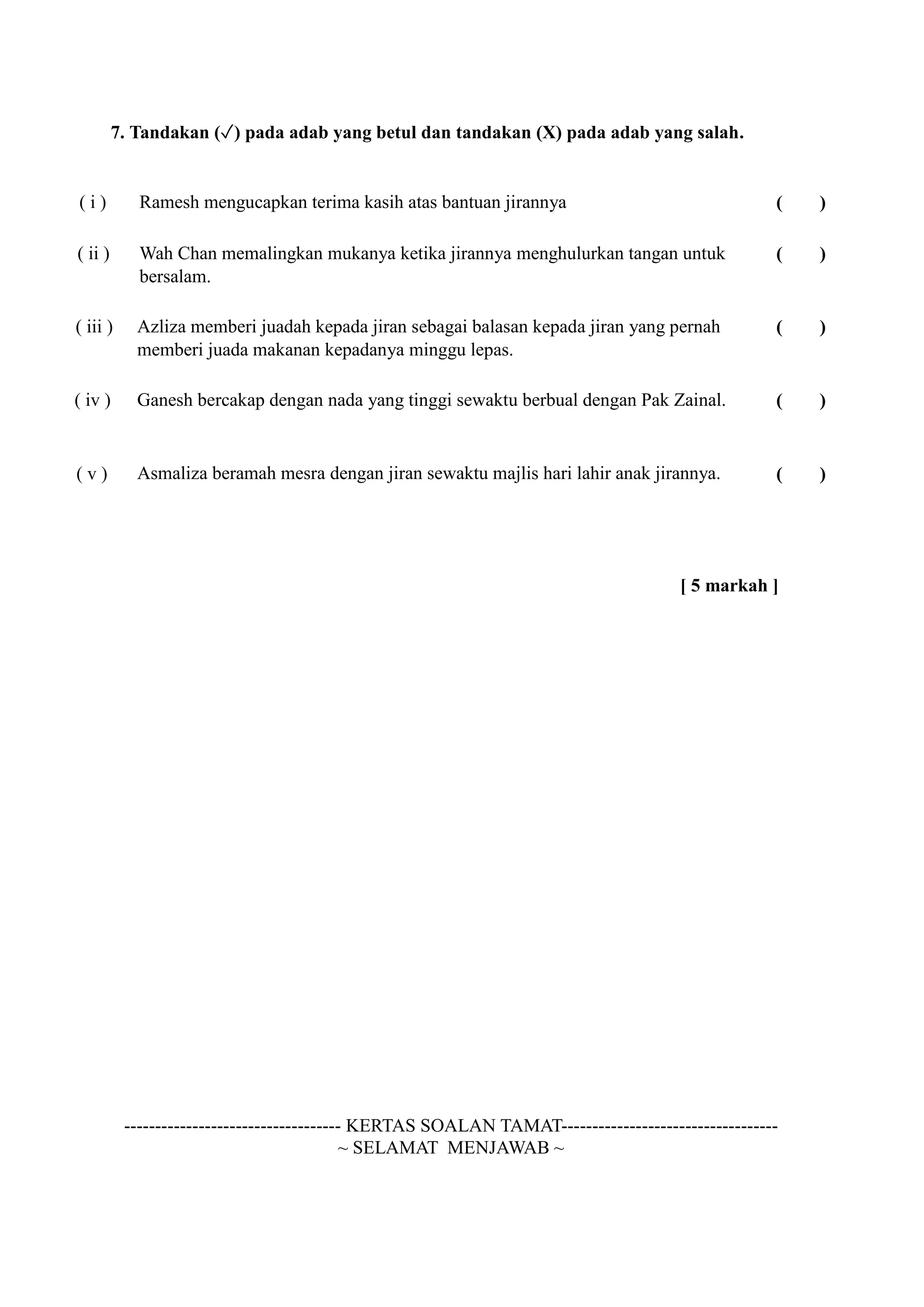 exam moral Tahun 4.docx