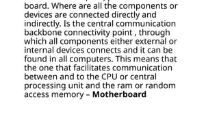 exam motherboard powerpoint presentation | PPTX