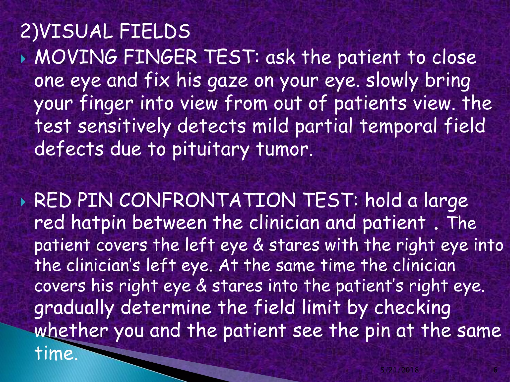 Examnination of cranial nerves | PPTX
