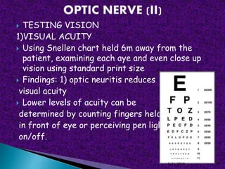 Examnination of cranial nerves | PPTX