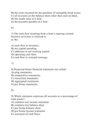 ExamName___________________________________MULTIPLE CH.docx | Stocks ...