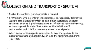 Examination of Sputum for Laboratory Diagnosis.pptx | Lung and ...