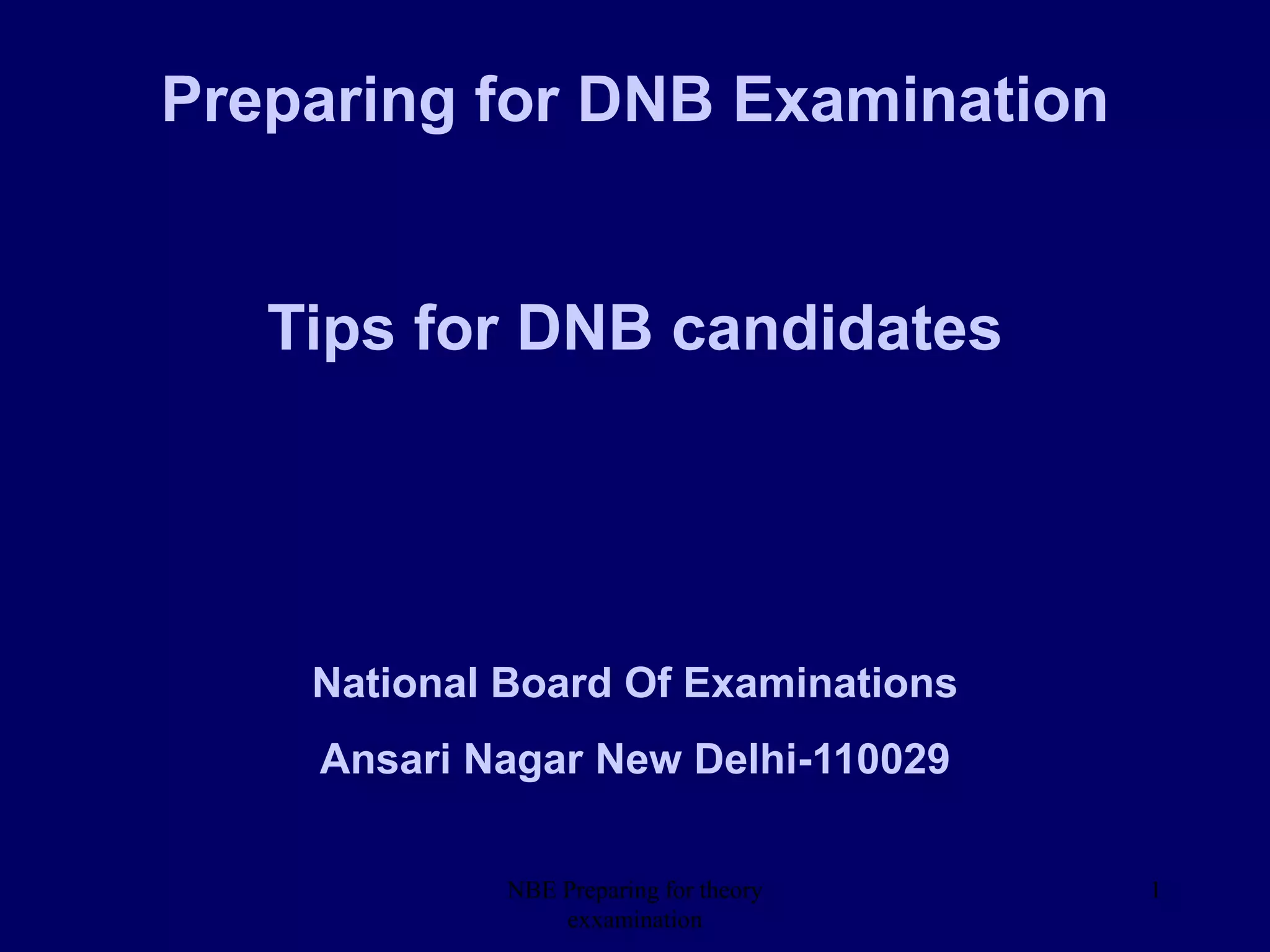 Examnation Preparation.ppt