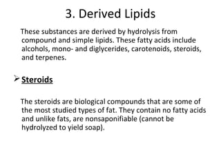 Lipids definition and classification with examples | PPT