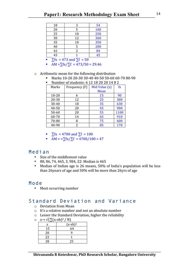 Paper 1 Phd Course Work- Research Methodology Exam | PDF | Science