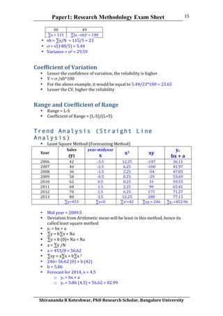 Paper 1 Phd Course Work- Research Methodology Exam | PDF