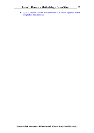 Paper 1 Phd Course Work- Research Methodology Exam | PDF