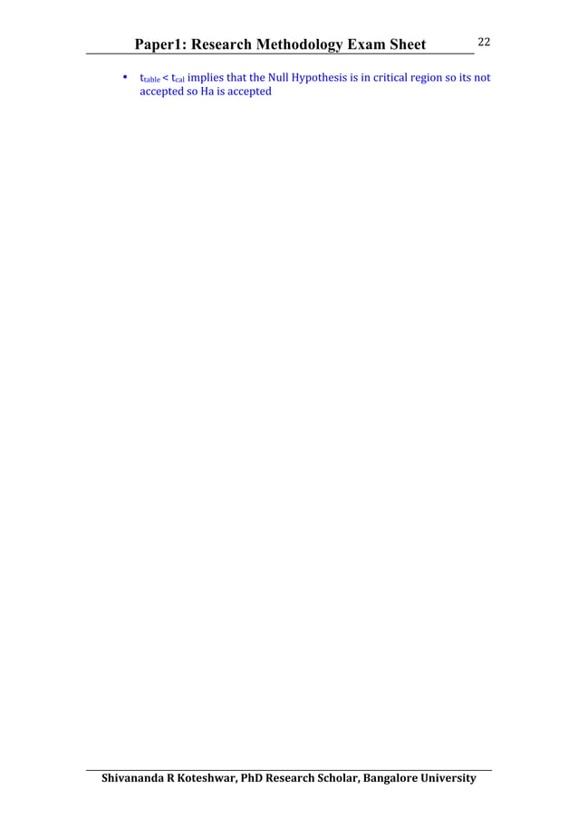 Paper 1 Phd Course Work- Research Methodology Exam | PDF | Science