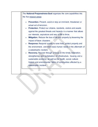 Exam notes for the Certified in Homeland Security -- Level II | DOCX