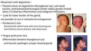 Exam of thyrod gland | PPTX