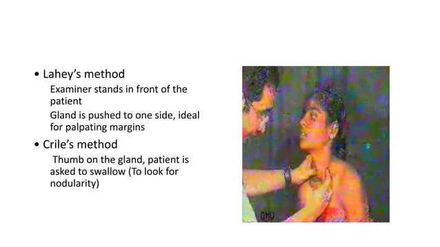 Exam of thyrod gland | PPT