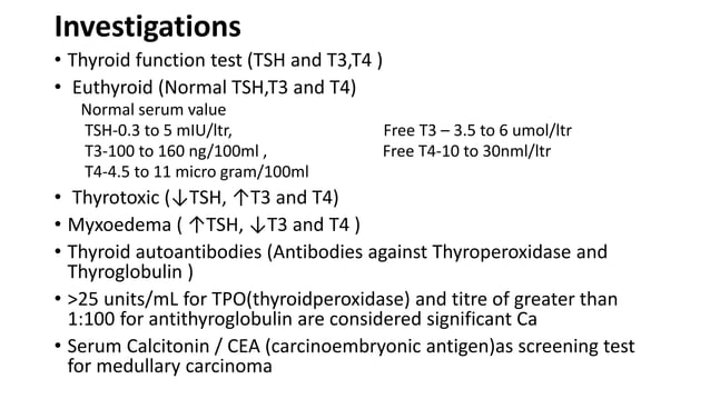 Exam of thyrod gland | PPT