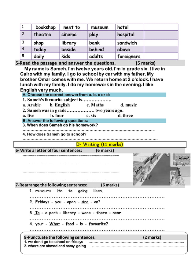 Exam on unit 1.prim 6.2017