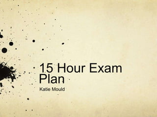 Exam Plan | PPT