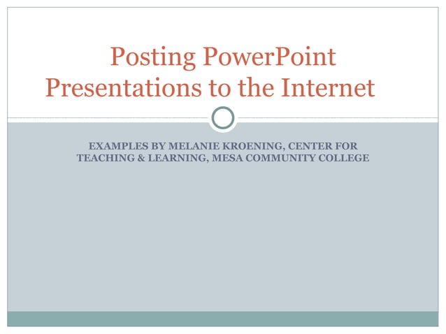 Example Slideshare | PPT