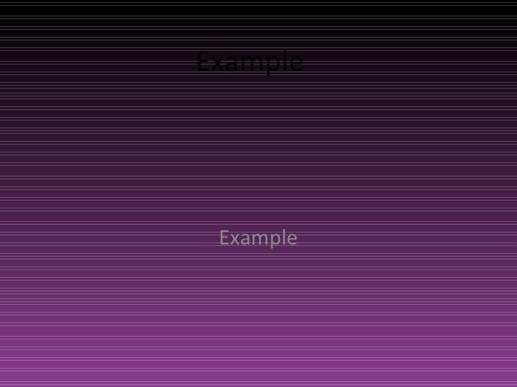 Example example