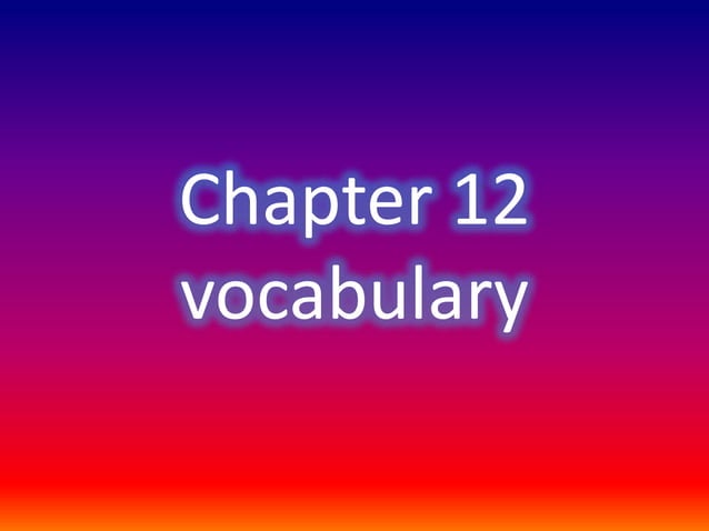 Example of Vocab ppt | PPT