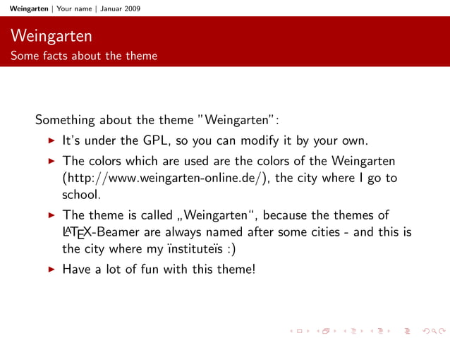 Weingarten Beamer | PPT