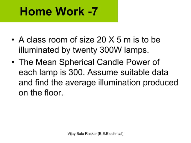 Illumination Example 7 | PPSX | Interior Decorating | Home & Garden